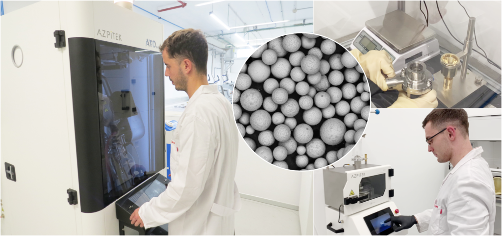 Ultrasonic metal powder atomization cell - BDIH